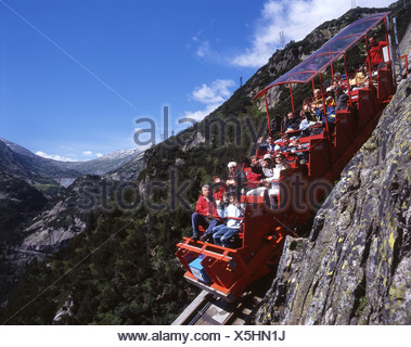 Schweiz Europa Gelmerbahn Grimsel Gebiet Gelmer Seilbahn Eisenbahn ...