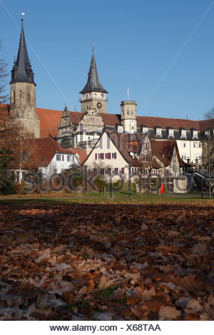 Ansicht in Öhringen Schloss in Baden-Württemberg in Süddeutschland. Das ...