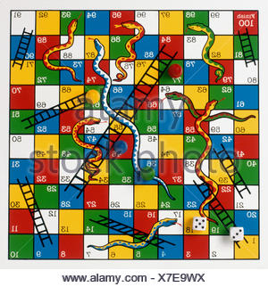 Schlangen und Leitern Brettspiel Stockfoto, Bild: 102354116 - Alamy