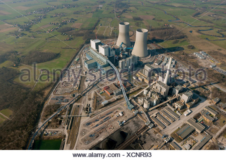 Luftaufnahme, Kraftwerk Westfalen, RWE Power, INNOGY, Kohlekraftwerk ...