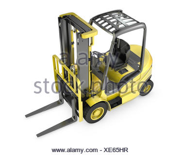 Draufsicht der Gabelstapler Stockfoto, Bild: 31448439 - Alamy