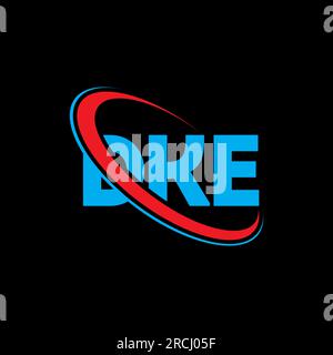 Logotipo de DKE. Carta DKE. Diseño de logotipo de letra DKE. Iniciales ...