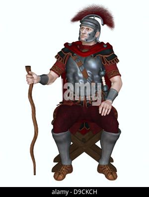 Centurión romano con cresta transversal Fotografía de stock - Alamy