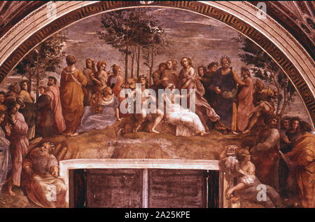 Le Parnasse, fresque de Raphaël, Le Vatican Photo Stock - Alamy