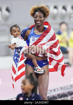 La NIA Ali des États-Unis a remporté les 100 mètres haies pour les ...