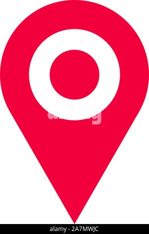 L'axe de l'information d'une icône. Pointeur de carte. Les marqueurs de ...