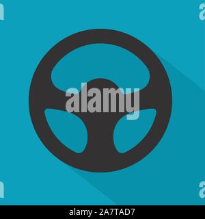 L'icône du volant. Vector illustration. Roue de voiture de concept ...