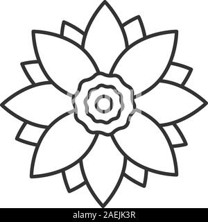 Icône de pictogramme LOTOS Flower Calm. Logo Lotus dessin animé symbole ...