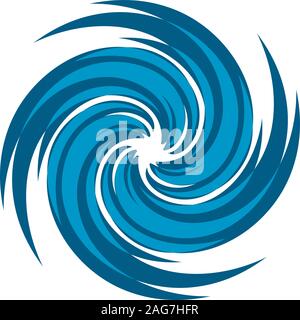 Icône spirale. Tourbillon rotation cercle tournant mouvement circulaire ...