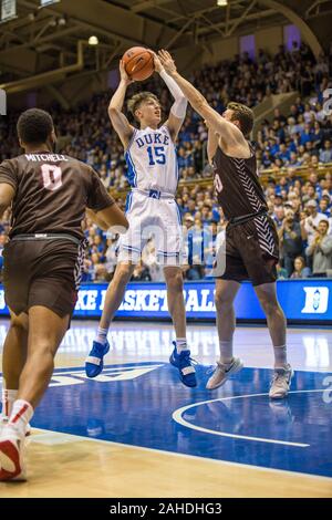 Duke guard Alex O'Connell (15) dunks while Central Arkansas guard Rylan ...