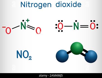Modèle de chimie molécule oxyde d'azote N2O formule d'éléments ...