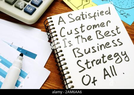 Un client satisfait est la meilleure stratégie commerciale de tous ...