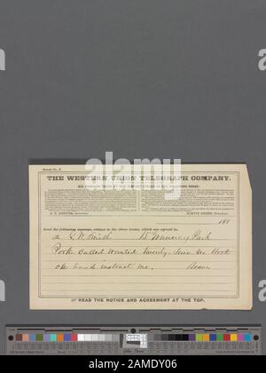 Télégrammes relatifs à la convention nationale démocratique de 1880 ...