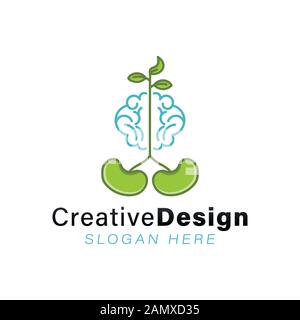 Idées de logo de graine de germe. Logo inspiration. Illustration Du ...