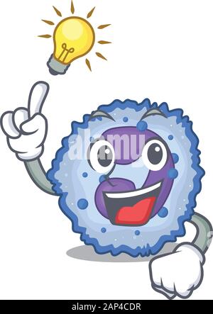Cellule basophil dessin de personnage de dessin animé ayant le visage ...