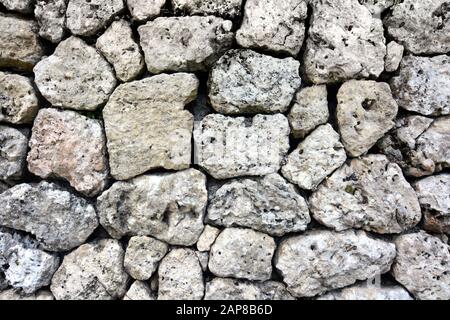 Mur de moellons de couleur grise. La texture de surface murale ...