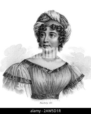La célèbre écrivaine française Madame Anne Louise Germaine Necher ...