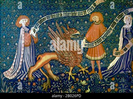 Le griffon est une créature légendaire avec le corps, la queue et les ...