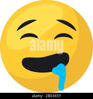 Face bave émoticône Photo Stock - Alamy