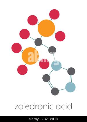 L'acide zolédronique (zolédronate) ostéoporose molécule pharmaceutique ...