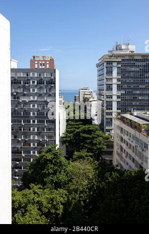 Quartier riche de la ville de Rio de Janeiro, Brésil Photo Stock - Alamy