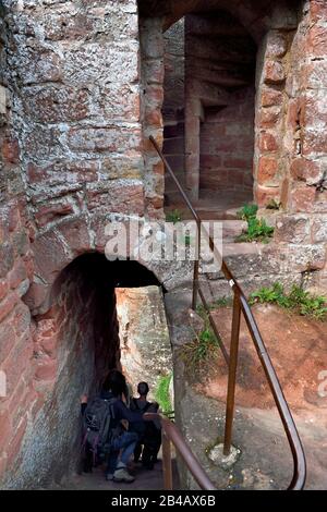 Château de Wasigenstein (Alsace, France). Les ruines du château sont ...