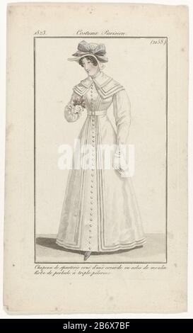 Femme vêtue d'une robe de percale de coton (percale) à la Vierge. Pour ...