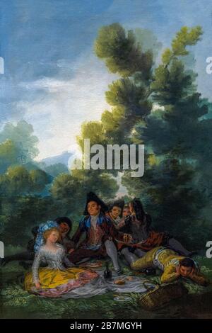Francisco de Goya - un pique-nique - 1785 Photo Stock - Alamy