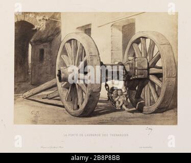 Gustave Brion. La porte de l'Auberge des Thénardier, illustration pour ...