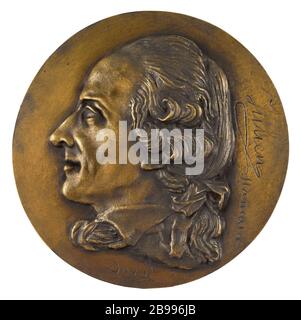 Portrait de Pierre Julien (1731-1804), sculpteur, David d'Angers ...