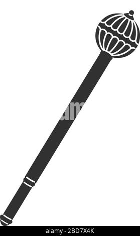Mace stock bataille médiévale vecteur illustration isolé sur fond blanc ...