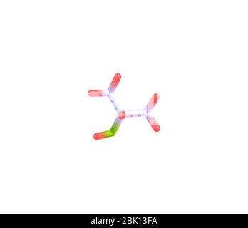 Molécule d'alcool secondaire. Le modèle moléculaire de butanol ...