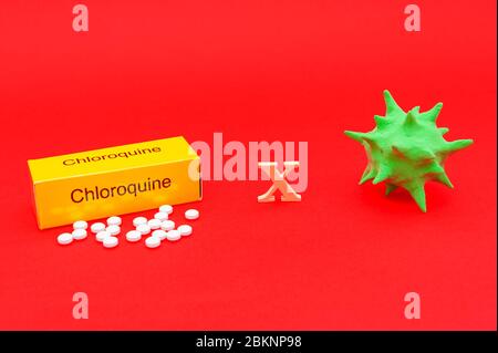 La chloroquine est un médicament utilisé dans le traitement et la ...