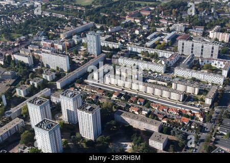 France, Val de Marne, Chevilly Larue, les Sorbiers, rue du Berry, rue ...