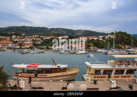 Rab Island, Croatie - juillet 20 2018 : vue pittoresque sur la côte de ...