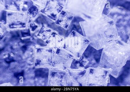 cristaux de sel incroyables sous le microscope Photo Stock - Alamy
