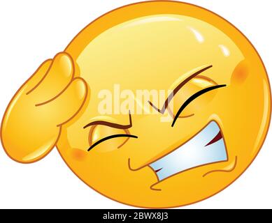 Smiley emoticon malade Image Vectorielle Stock - Alamy
