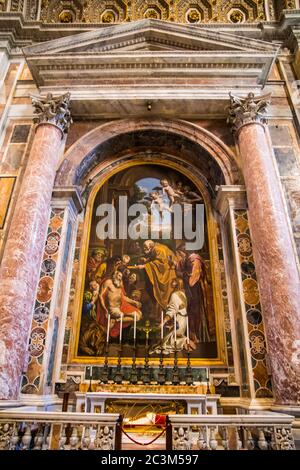 L'autel de saint Jérôme, Basilique St Pierre Eglise, Vatican, Rome ...