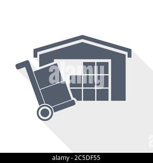 Entrepôt logistique Expédition livraison pictogramme icône Image ...