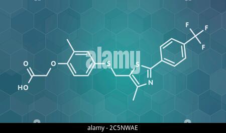 GW501516 (endurobol) molécule produit dopant (illégale). Formule ...
