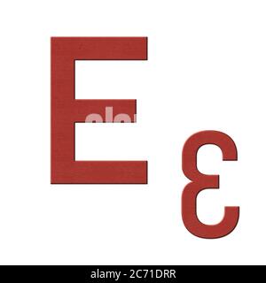 Panneau Epsilon. Lettre Epsilon, symbole de l'alphabet grec, fond ...