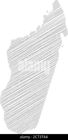 Madagascar map vector illustration, scribble croquis Madagascar Image ...