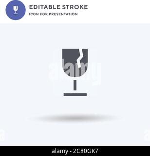 Icône de vecteur simple cassé. Modèle de conception de symbole d ...