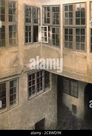 Vilhelm Hammershøi - Intérieur de cour, Strandgade 30 Photo Stock - Alamy