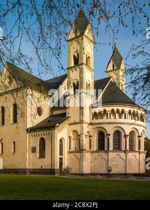 Maria Lach Abbaye Bénédictine, près de Coblence, Allemagne Photo Stock ...