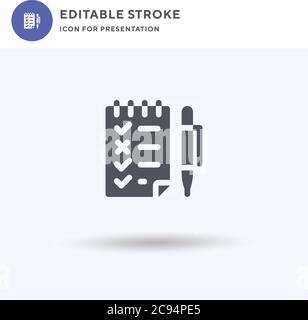 Commander un vecteur d'icône, un panneau plat rempli, un pictogramme ...