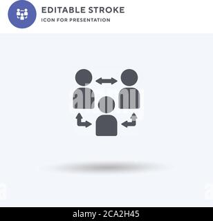 Vecteur d'icône de filiale, signe plat rempli, pictogramme solide isolé ...