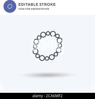 Vecteur d'icône de piste, panneau plat rempli, pictogramme solide isolé ...