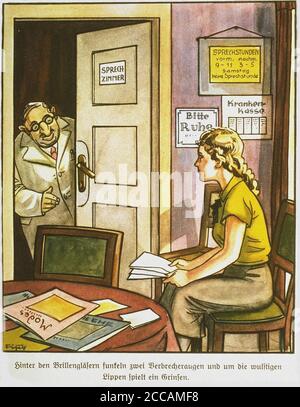 Illustration du livre pour enfants de propagande antisémite 'Der ...