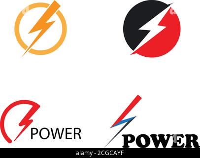 Logo éclair icône vecteur modèle illustration design Image Vectorielle ...